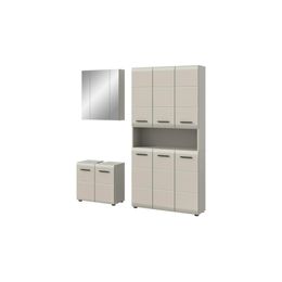 H&ouml;ffner Badkombination &brvbar; beige &brvbar; Ma&szlig;e (cm): B: 165 H: 185 &raquo; H&ouml;ffner
