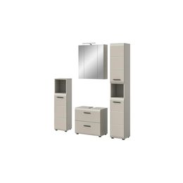 H&ouml;ffner Badkombination mit Beleuchtung beige Ma&szlig;e (cm): B: 150 H: 185 &raquo; H&ouml;ffner