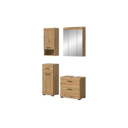 H&ouml;ffner Badkombination holzfarben Ma&szlig;e (cm): B: 112 H: 191 &raquo; H&ouml;ffner