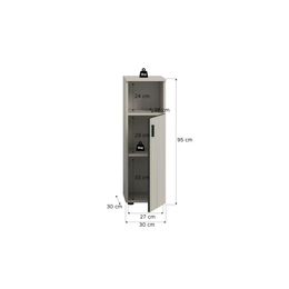 H&ouml;ffner Midischrank beige Ma&szlig;e (cm): B: 30 H: 95 &raquo; H&ouml;ffner