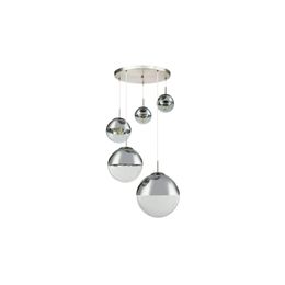 Globo Lighting H&auml;ngeleuchte &brvbar; silber &brvbar; Ma&szlig;e (cm): H: 150 &Oslash;: 65 &raquo; H&ouml;ffner