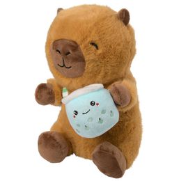 Topolino Capybara Pl&uuml;schtier mit Bubble-Tea-Becher