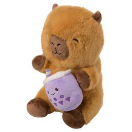 Topolino Capybara Pl&uuml;schtier mit Bubble-Tea-Becher
