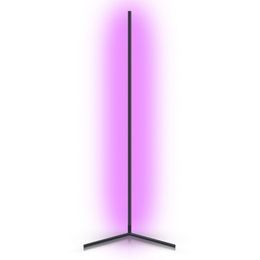 LIGHT4ME WALL POLE 1 Eck-Standleuchte, RGB-LED, wei&szlig;, kabellos, Fernbedienung, Bluetooth-App, 152 cm