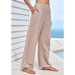 Beachtime by Lascana Damen Schlupfhose, taupe, Gr&ouml;&szlig;e 46