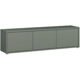 CARRYHOME Lowboard, Salbeigr&uuml;n, Kunststoff, 154.2x42.5x34.9 cm, Beim&ouml;bel erh&auml;ltlich, Wohnzimmer, Wohnw&auml;nde, Lowboards
