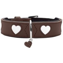 Hunter Hundehalsband love braun M