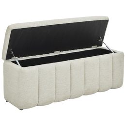 Novel Sitzbank, Beige, Kunststoff, 2-Sitzer, 120x46x41 cm, Truhe im Sitz, Esszimmer, B&auml;nke, Sitzb&auml;nke