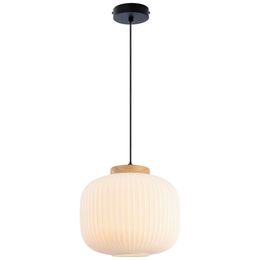 Collett's Monde H&auml;ngeleuchte, Wei&szlig;, Holz, Metall, Glas, Kautschukholz, Hartholz, Abstraktes,Abstraktes, 120 cm, RoHS, CE, Lampen & Leuchten, Innenbeleuchtung, H&auml;ngelampen, Pendelleuchten
