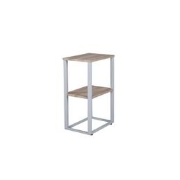 Nachttisch VENTURE HOME, B:30cm H:70cm T:30cmgrau, natur, natur, Schlafzimmer, Tische, "Rise, schmaler Nachttisch in heller Eschenoptik, 45 &times; 30 cm",