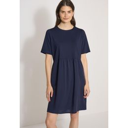 Cecil Damen Sommerkleidurban dunkelblau, Gr. XXL, unifarben, Stoff, Oberteil: 64% Viskose, 31% Polyester, 5% Elasthan. Rock: 100% Viskose, Kleider,