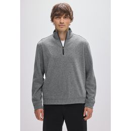 Street One MEN Herren Rollkragenpullovermetal grau melange, Gr. S, unifarben, Web, 90% Baumwolle, 10% Polyester, Pullover, im soften Baumwoll-Mix