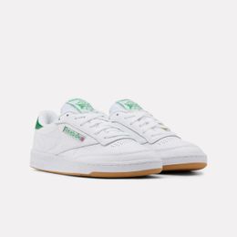 Reebok CLASSIC Herren Sneaker "CLUB C 85", Gr. 41ftwrwei&szlig;, glengr&uuml;n, rbkrubbbergum1, Leder, Schuhe