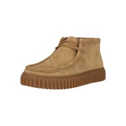Clarks Herren Stiefelette "Torhill Hi Dark Sand Suede", Gr. 47sand, Schuhe, mit weicher, atmungsaktiver Innensohle