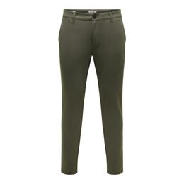 Only & Sons ONLY & SONS Herren Chinohose "ONSMARK SLIM GW 0209 PANT NOOS", gr&uuml;n, Gr. 33, unifarben, Web, Obermaterial: 64% Viskose, 31% Polyester, 5% Elasthan,