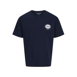 Jack & Jones JACK & JONES Herren T-Shirt "JJANDREJ TEE SS CREW NECK"navy blazer, Gr. S, bedruckt, Jersey, Obermaterial: 100% Baumwolle, Shirts, Baumwolle, regular