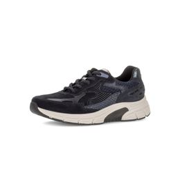 ROLLINGSOFT Damen Keilsneaker, Gr. 44dunkelblau, Kalbsleder, Textil, Veloursleder, Schuhe, Freizeitschuh, Halbschuh, Schn&uuml;rer in komfortabler