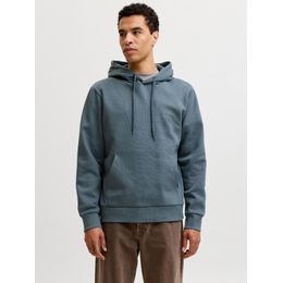 Jack & Jones JACK & JONES Herren Kapuzensweatshirt "JJECORP LOGO SWEAT HOOD NOOS"turbulence detail:small print, Gr. M, bedruckt, angeraute Sweatware,