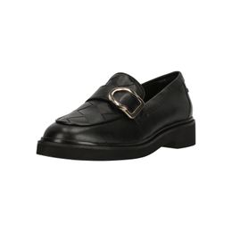Clarks Damen Slipper "Splend Penny", Gr. 42schwarz, Leder, Schuhe, mit geflochtener Materialkonstruktion