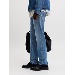 Jack & Jones JACK & JONES Herren Loose-fit-Jeans "JJICHRIS JJORIGINAL SBD 921 SN", blau, Gr. 31, leichte Abriebeffekte, Denim/Jeans, Obermaterial: 100% Baumwolle,