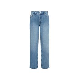 Levete Room Damen 5-Pocket-Hose "Levete Room Jeans LR-KOSA 19"2085, mid blau denim, Gr. 28, Obermaterial: 99% Baumwolle, 1% Elasthan, Hosen