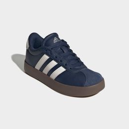 Kinder Sneaker "VL COURT 3.0", adidas Sportswear, Gr. 36night indigo, core wei&szlig;, gum5, Leder, Synthetik, Schuhe, inspiriert vom Design des adidas