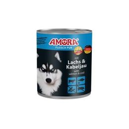 Amora Dog Pur 6x800g Kabeljau und Seelachs