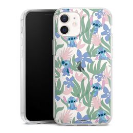 DeinDesign iPhone 12 Handy Silikon H&uuml;lle Case transparent Handyh&uuml;lle Muster Lilo & Stitch Disney Silikon Case
