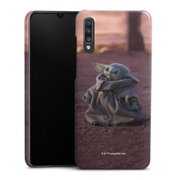 DeinDesign Galaxy A70 Handy Premium Case Smartphone Handyh&uuml;lle Schutzh&uuml;lle gl&auml;nzend The Child Star Wars Baby Yoda Premium Case