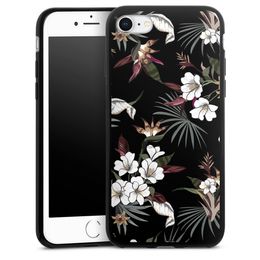 DeinDesign iPhone 8 Handy Slim Case extra d&uuml;nn Silikon Handyh&uuml;lle schwarz H&uuml;lle Autumn Flowers Muster Silikon Slim Case