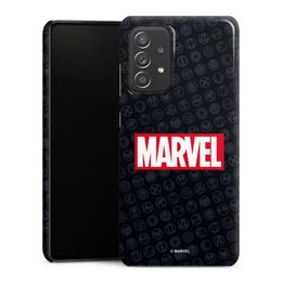 DeinDesign Galaxy A52s 5G Handy Premium Case Smartphone Handyh&uuml;lle Schutzh&uuml;lle gl&auml;nzend Logo Marvel Comic Premium Case