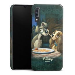 DeinDesign Galaxy A70 Handy Premium Case Smartphone Handyh&uuml;lle Schutzh&uuml;lle gl&auml;nzend Lady And The Tramp Disney Official Licensed Product Premium Case