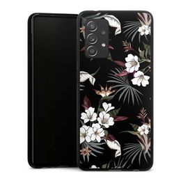 DeinDesign Galaxy A52s 5G Handy Silikon H&uuml;lle Case schwarz Handyh&uuml;lle Flowers Muster Autumn