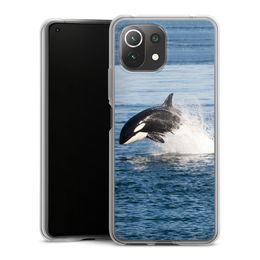 DeinDesign Xiaomi Mi 11 Lite 5G NE Handy Silikon H&uuml;lle Case transparent Handyh&uuml;lle Orca Ocean Wale Silikon Case