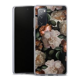 DeinDesign Galaxy S20 FE 5G Handy Silikon H&uuml;lle Case transparent Handyh&uuml;lle Wallpaper Rose Flower Silikon Case