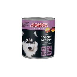 Amora Dog Pur 6x800g Gefl&uuml;gelauswahl