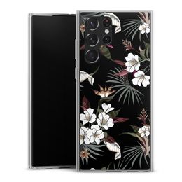 DeinDesign Galaxy S22 Ultra Handy Silikon H&uuml;lle Case transparent Handyh&uuml;lle Flowers Muster Autumn Silikon Case