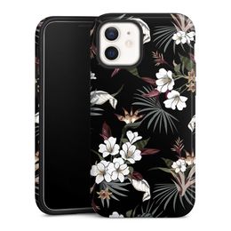 DeinDesign iPhone 12 mini Handy Panzer Handyh&uuml;lle robuste Outdoor H&uuml;lle Schutzh&uuml;lle gl&auml;nzend Flowers Muster Autumn Tough Case