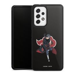 DeinDesign Galaxy A53 5G Handy Gallery Case Handyh&uuml;lle 9H Geh&auml;rtetes Glas R&uuml;ckseite H&uuml;lle Official Licensed Product Naruto Shippuden Itachi Uchiha Gallery Case