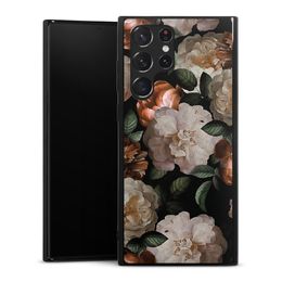 DeinDesign Galaxy S22 Ultra Handy Silikon H&uuml;lle Case schwarz Handyh&uuml;lle Wallpaper Rose Flower