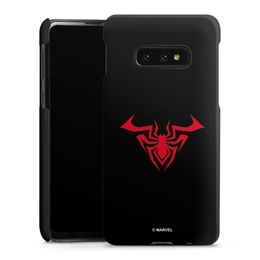 DeinDesign Galaxy S10e Handy Premium Case Smartphone Handyh&uuml;lle Schutzh&uuml;lle matt Spiderman Logo Marvel Premium Case