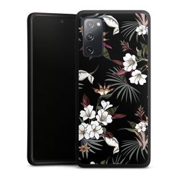 DeinDesign Galaxy S20 FE Handy Premium Silikon H&uuml;lle Handyh&uuml;lle schwarz Case Autumn Flowers Muster Silikon Premium Case