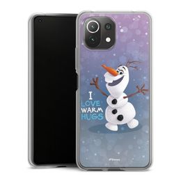 DeinDesign Xiaomi Mi 11 Lite 5G NE Handy Silikon H&uuml;lle Case transparent Handyh&uuml;lle Frozen Olaf Official Licensed Product Frozen Silikon Case