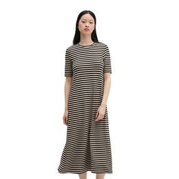 Marc O'Polo MARC O'POLO Damen Jerseykleid "aus TENCEL Modal"light braun, Gr. XL, gestreift, Obermaterial: 96% Modal, 4% Elasthan, Kleider