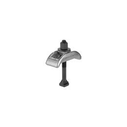 AMF Spanneisen 6314V abgeschr&auml;gt mit St&uuml;tzschraube Nut 20 mm H 16 - 65 mm (70326)