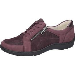 Waldl&auml;ufer WALDL&Auml;UFER Damen Schn&uuml;rschuh "Henni", Gr. 4,5silk bitter chocolate, Nappaleder, Nubukleder, Veloursleder, Schuhe, Halbschuh, Sneaker, Komfortschuh