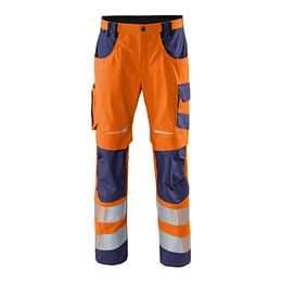 K&Uuml;BLER WORKWEAR K&uuml;bler Hose REFLECTIQ PSA 2 warnorange/dunkelblau Form 2207 Gr&ouml;&szlig;e 23 ; K&uuml;bler Workwear (2207 8340-3748-23)