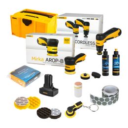 MIRKA AOS-B-Paket Medium + AROP-B Set kabellose Maschinen Polierarbeiten (KIT2616JCRMDE)