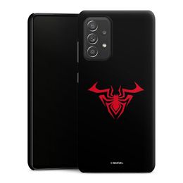 DeinDesign Galaxy A52s 5G Handy Premium Case Smartphone Handyh&uuml;lle Schutzh&uuml;lle matt Marvel Logo Spiderman Premium Case