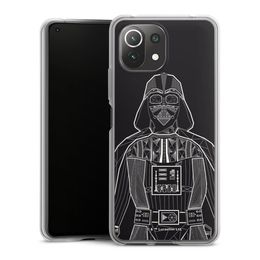 DeinDesign Xiaomi Mi 11 Lite 5G NE Handy Silikon H&uuml;lle Case transparent Handyh&uuml;lle Black Star Wars Darth Vader Silikon Case
